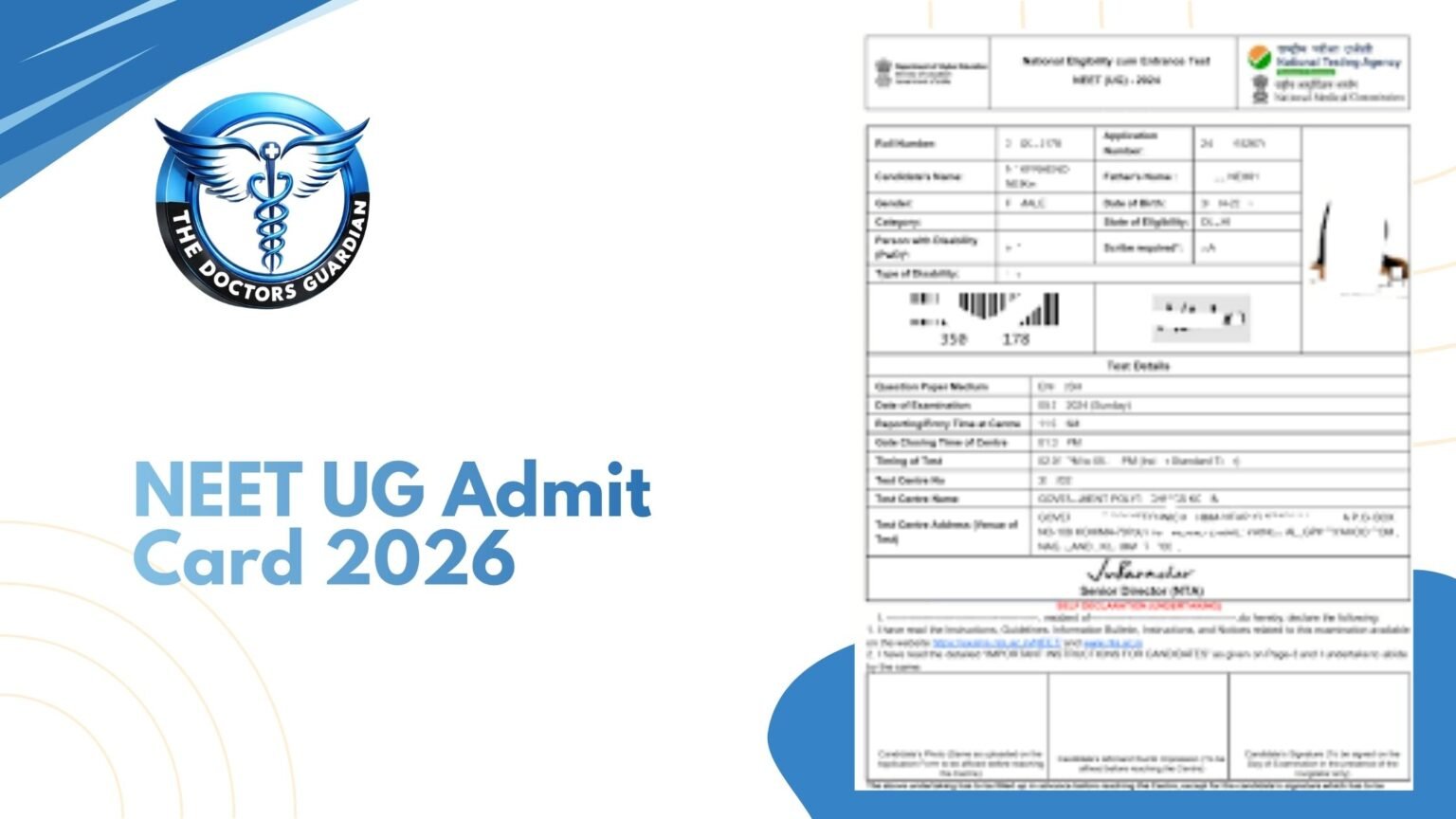 NEET UG Admit Card 2026 – Download Link, Release Date